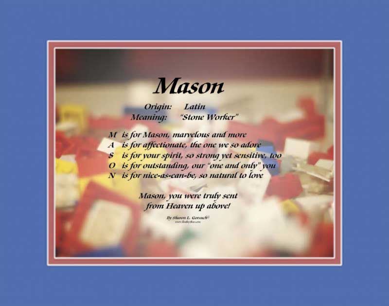 Mason, Meaning, Origin, Popularity, Baby Names | LindseyBoo