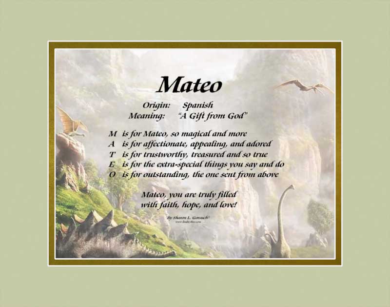 Mateo - Boy's name meaning, origin, and popularity | Lindseyboo